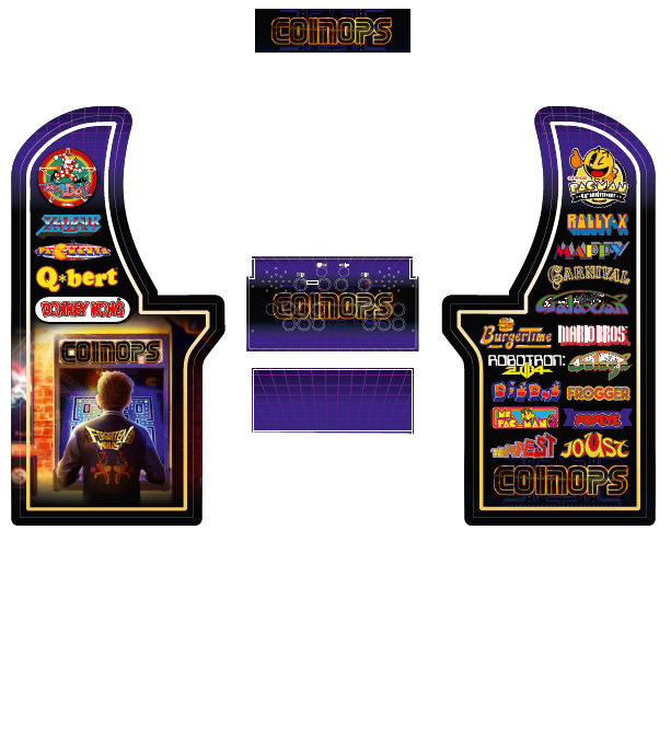 ARCADE1UP, ARCADE 1UP COIN OPS ACADE DESIGN/Arcade Cabinet GRAPHICS ...