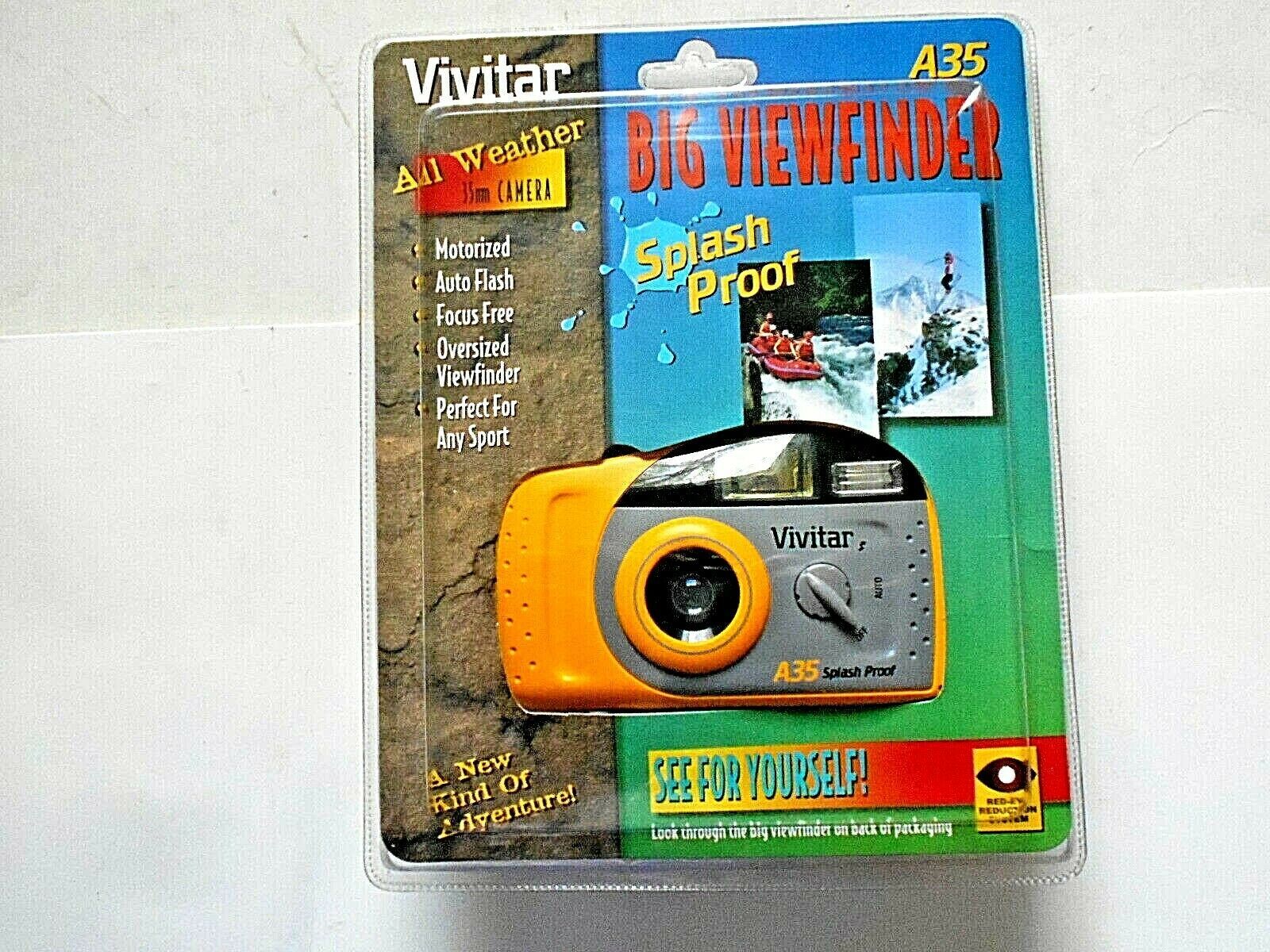 Vivitar Big Viewfinder All Weather No. A35 35 mm film Camera w/built in ...