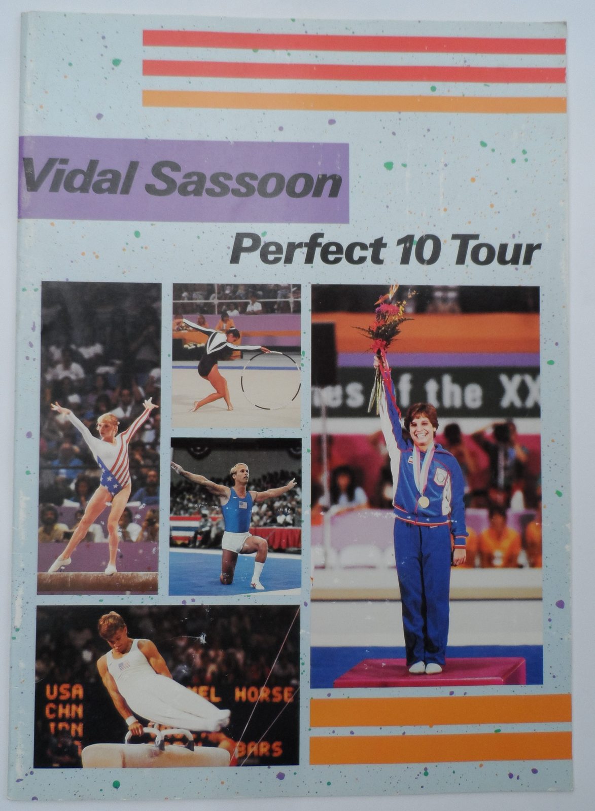 Vidal Sassoon 1980's Official Tour Program Perfect 10 Olympuc Gymnasts ...