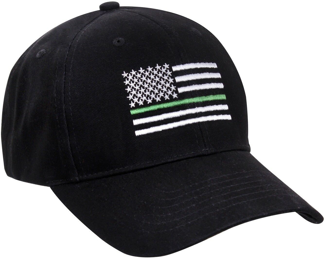 Black Thin Green Line US American Flag Support Federal Agents Baseball black-thin-green-line-us-american-flag-support-federal-agents-baseball