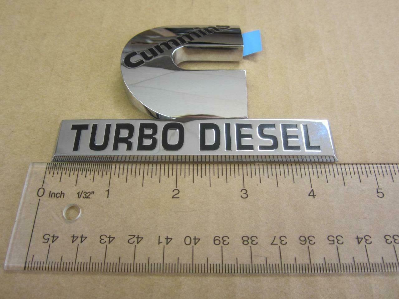 One (1) Genuine OEM Dodge Ram Cummins Turbo Diesel Emblem Decal Badge ...