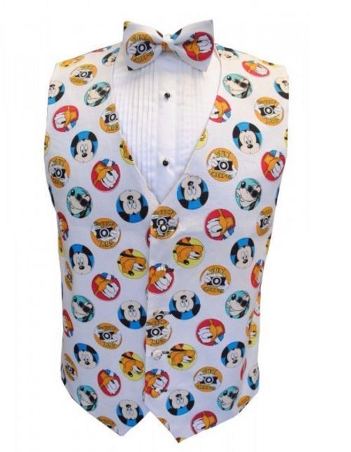 Mickey Mouse and Friends Tuxedo Vest and Bow Tie - Tuxedo & Formal Vests