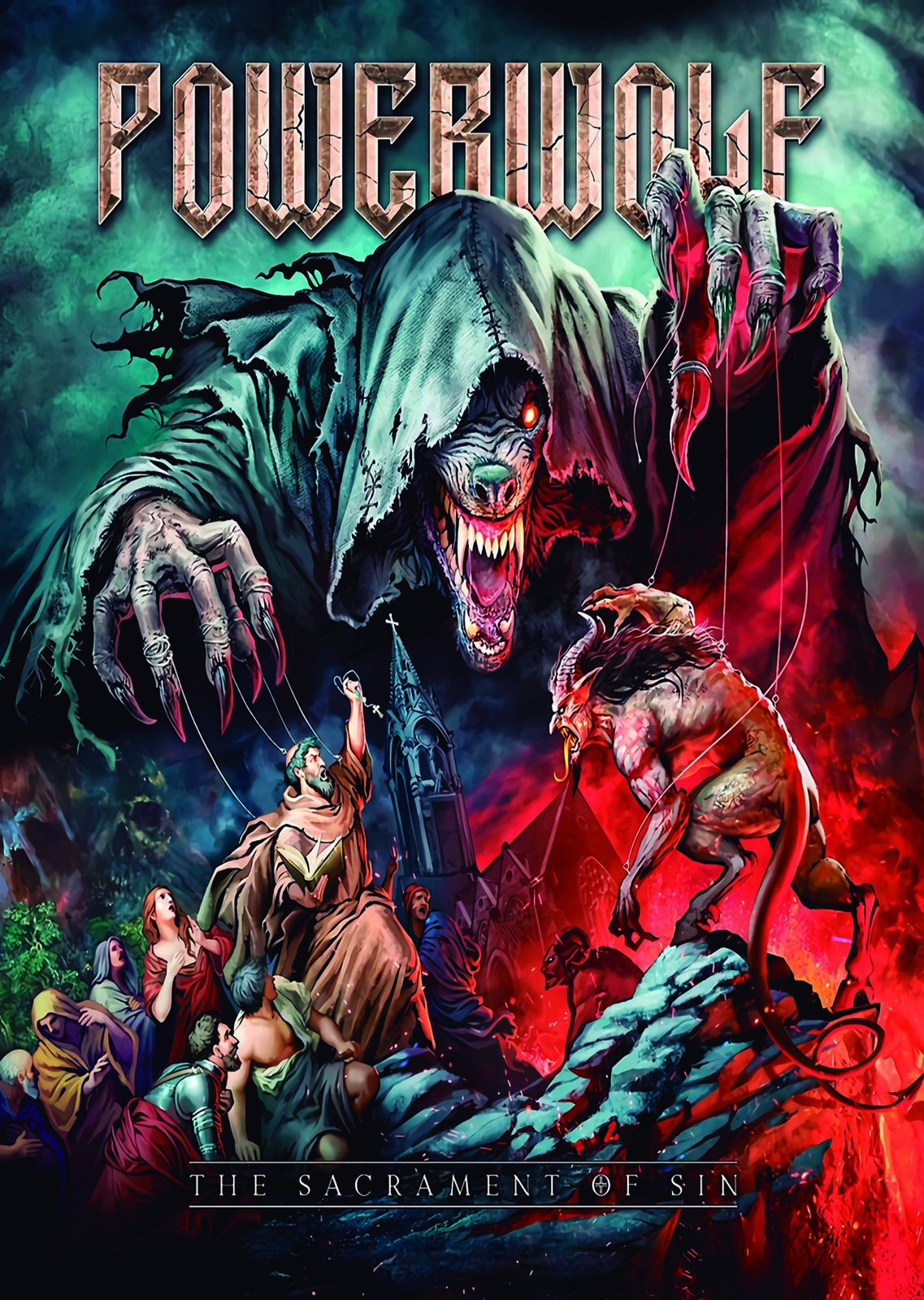 POWERWOLF The Sacrament of Sin FLAG CLOTH POSTER BANNER CD Power Metal - Other