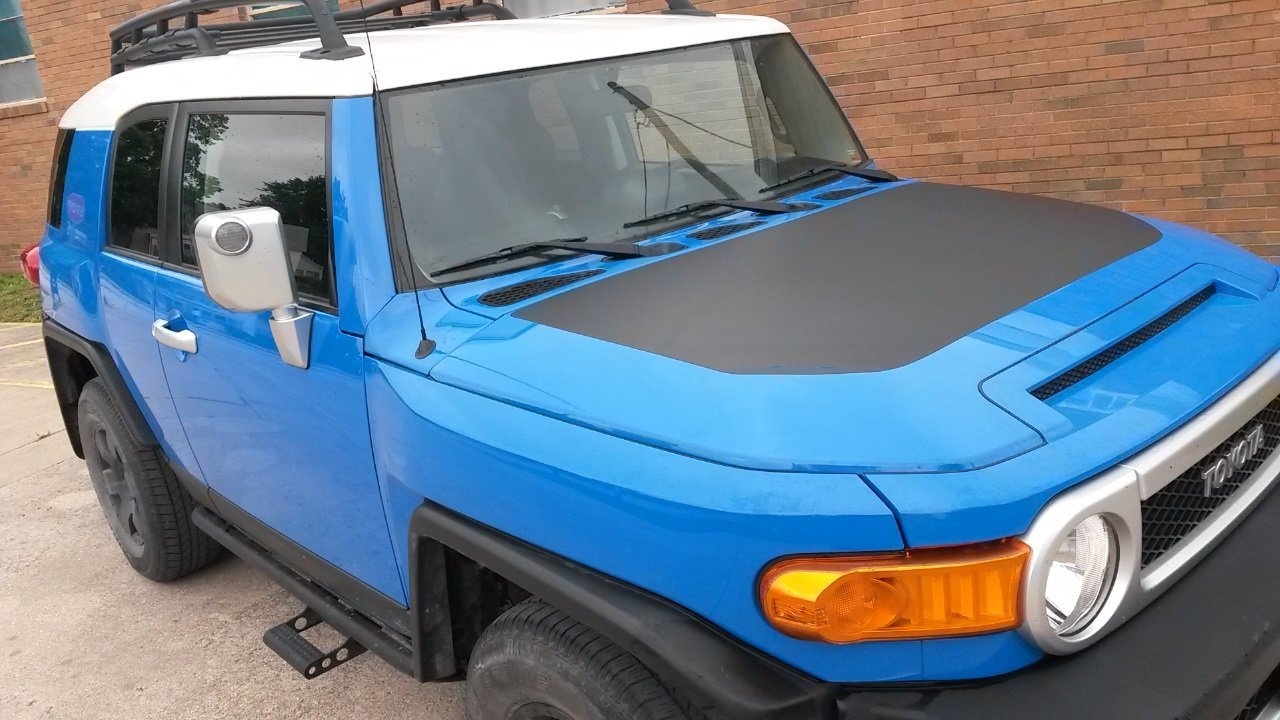 FJ Cruiser Hood Blackout Vinyl Decal Graphics - Graphics Decals