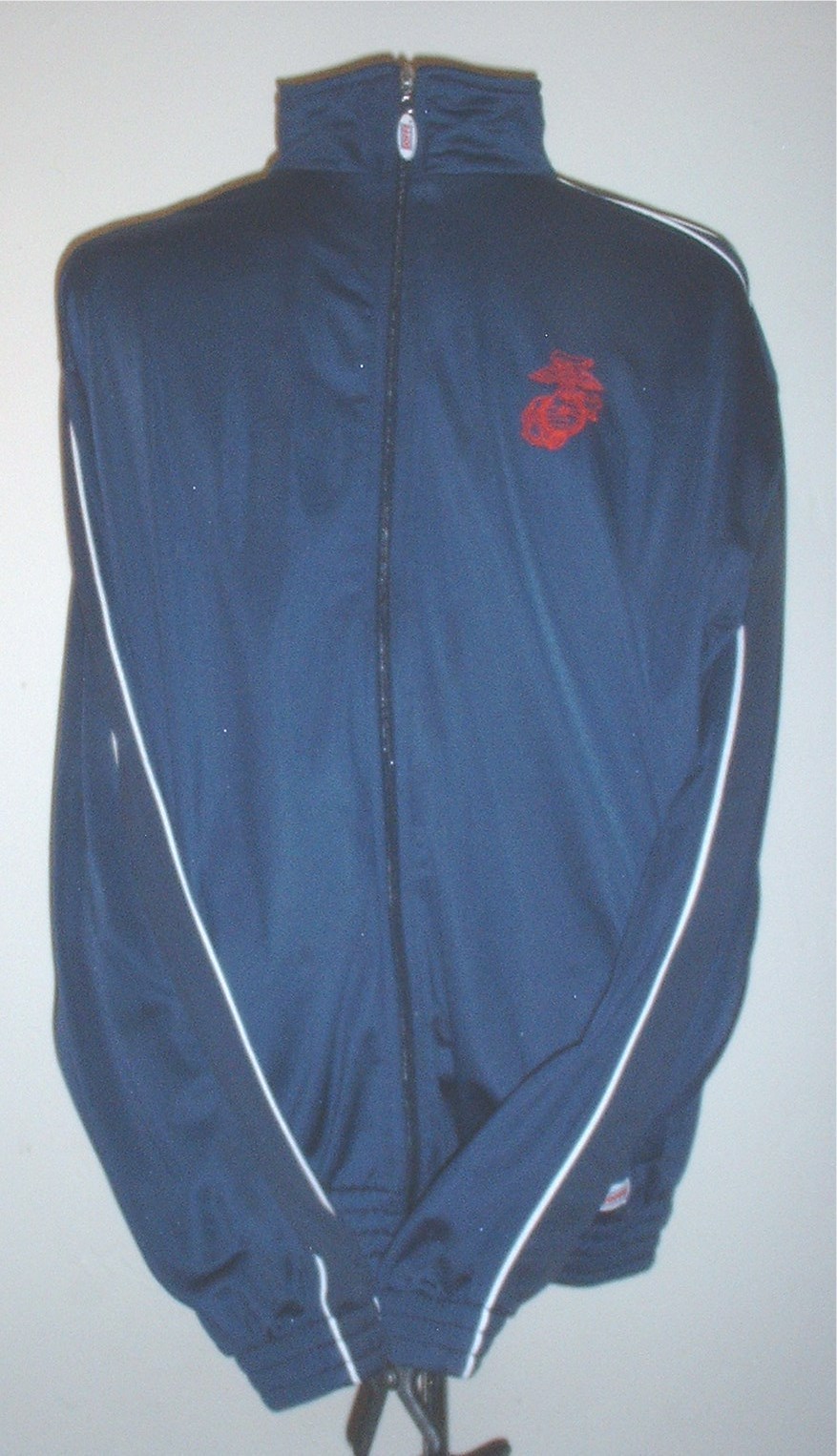 USMC US Marine Corps logo blue tracksuit jacket size X-Lg, Soffe - Other
