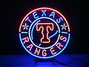 MLB Texas Rangers Baseball Beer Bar Neon Light Sign 16" x 16" - Other ...