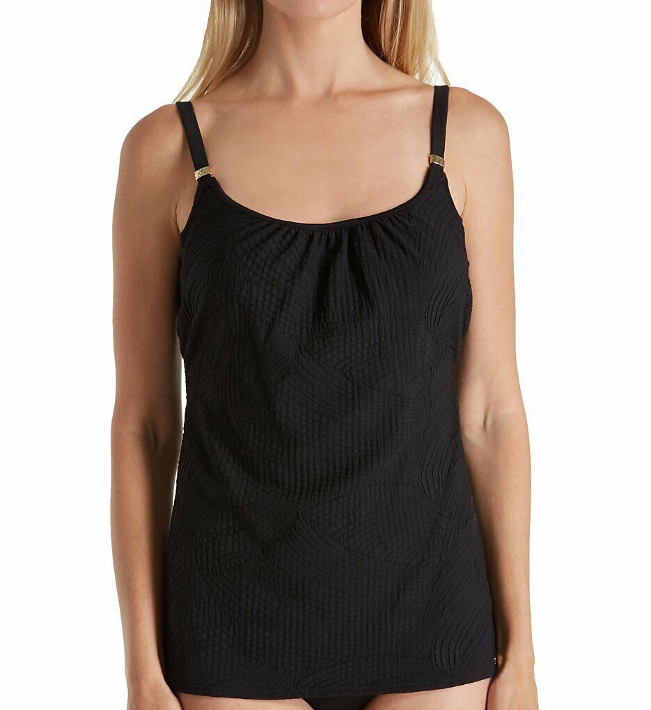 Fantasie Black Ottawa Underwire Tankini Swim Top Us 36ddd Swimwear