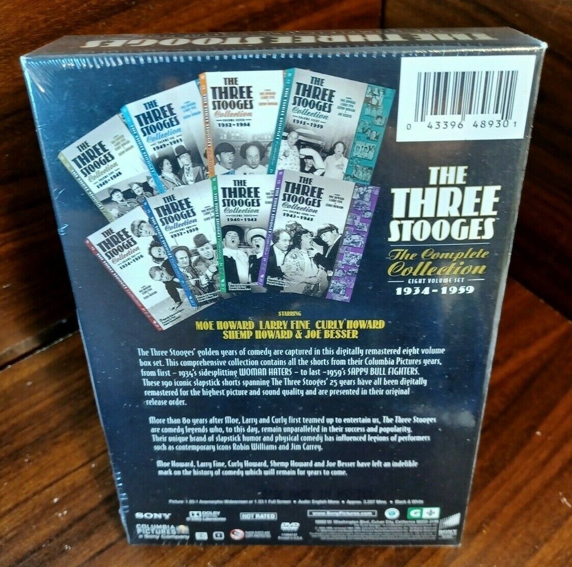 The Three Stooges: 1934-1959: The Complete DVD Collection - NEW-Free ...