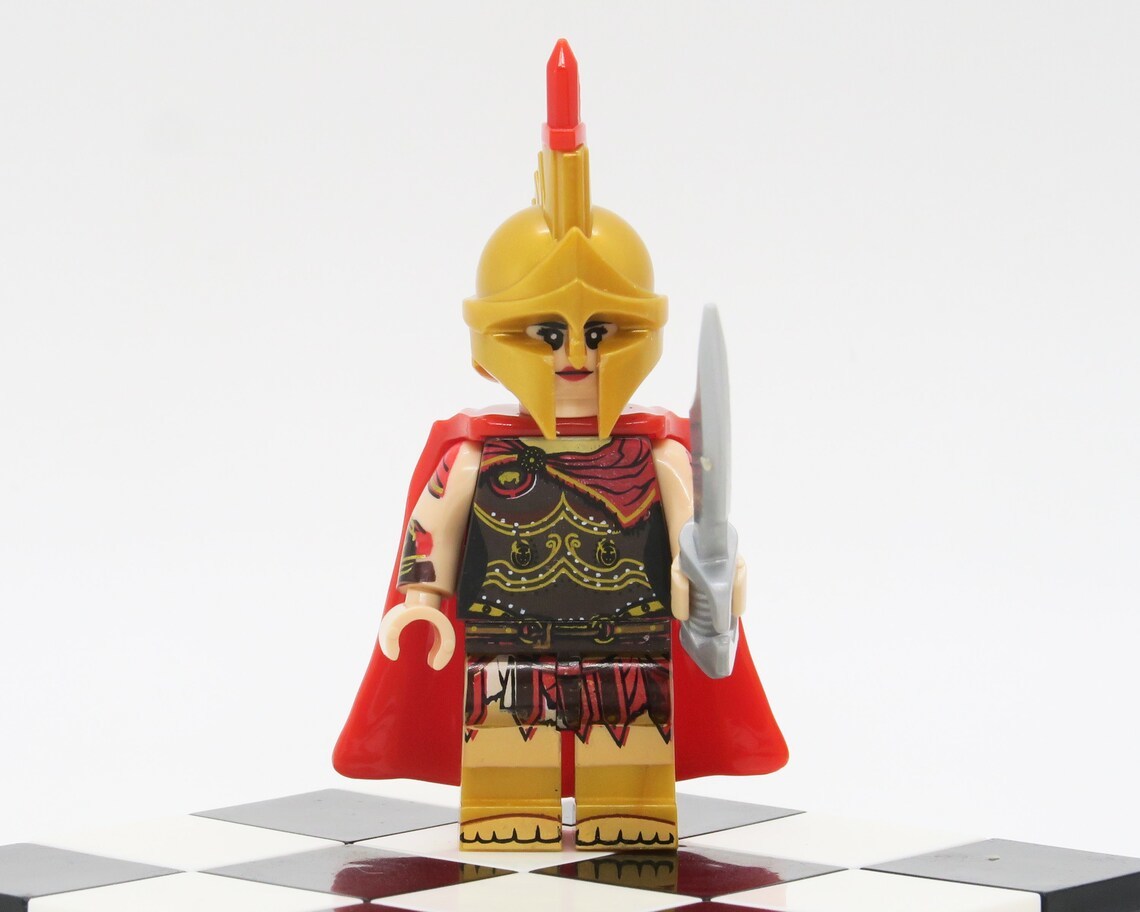 Ancient Greeks Sparta Spartan female Warrior Minifigures Weapons and ...