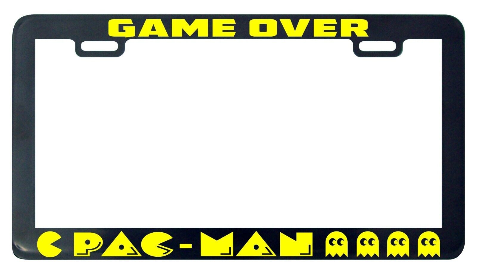 Pacman Pac-Man Retro Vídeo Game Over Nostálgico Licencia Placa Marco ...