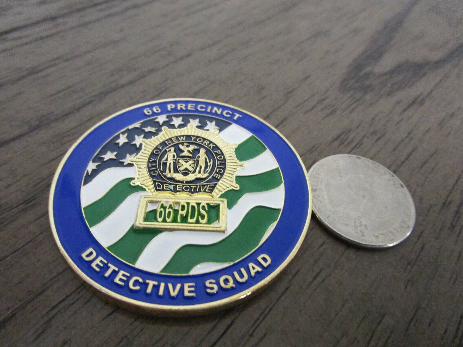 NYPD 66th Precinct Detective Squad Challenge Coin #6665 - Challenge Coins