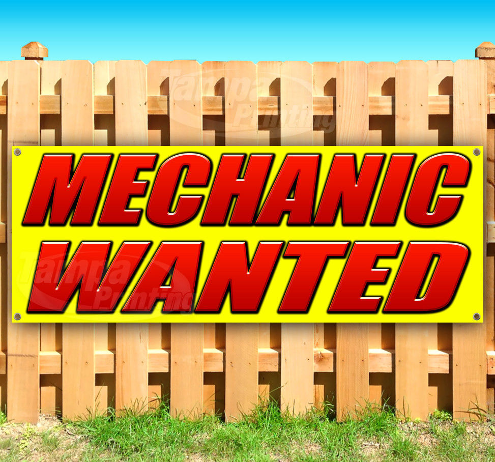 MECHANIC WANTED Advertising Vinyl Banner Flag Sign Many Sizes USA CAR ...