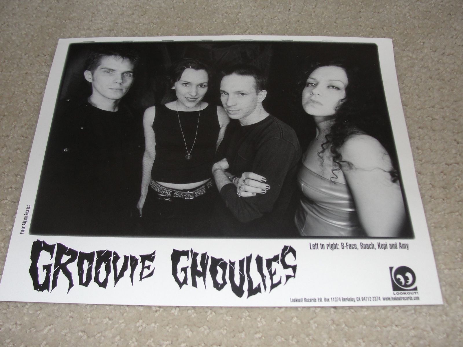 Groovie Ghoulies 8 x 10 glossy photo (lookout records screeching weasel ...