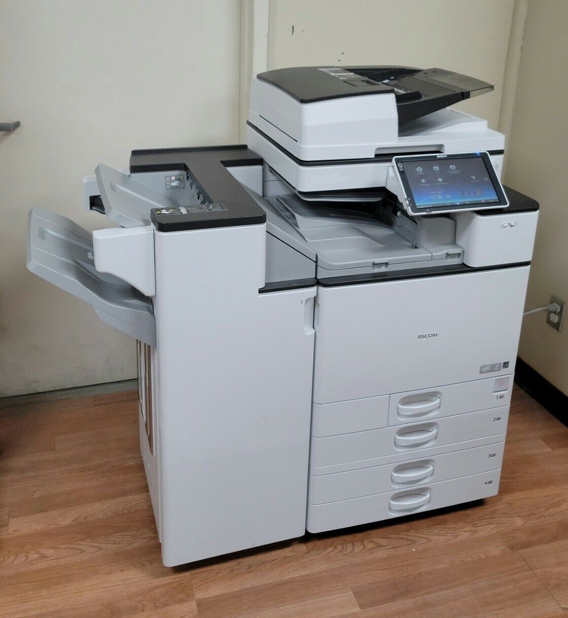 Ricoh MP C6004ex Color Laser Print Scan Meter under 15k. Repo Unit ...