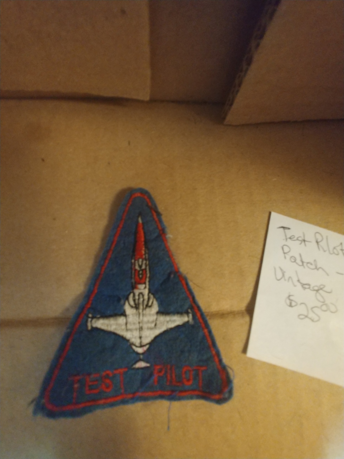 Test Pilot Patch - Old Vintage Patch 1950's US Air Force US Army - Army