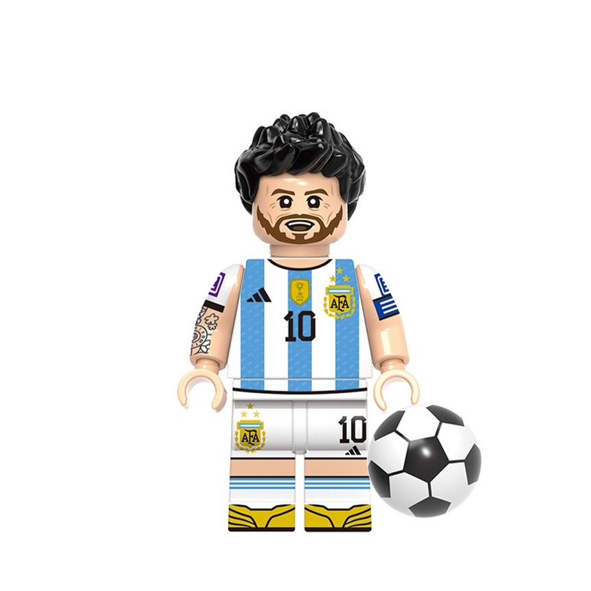 Football Player Leo Messi Minifigures Argentina World Cup Champion ...