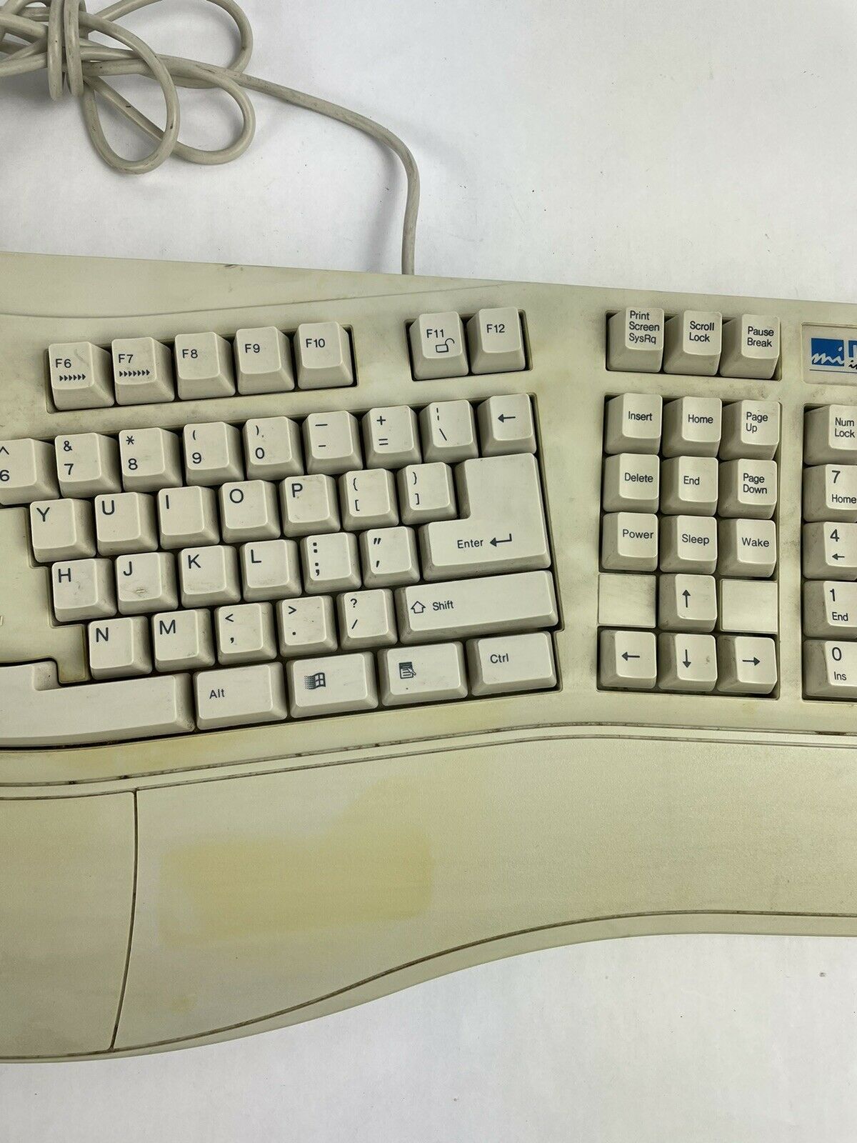 Vintage MICRO INNOVATIONS Turbo Stream KB-1001 RE+ Ergonomic Keyboard ...