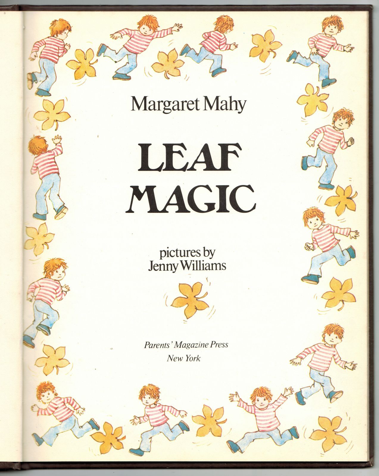 Vtg 1977 Parents Magazine Press Autumn Leaf Magic HC 1st Ed. Margaret ...