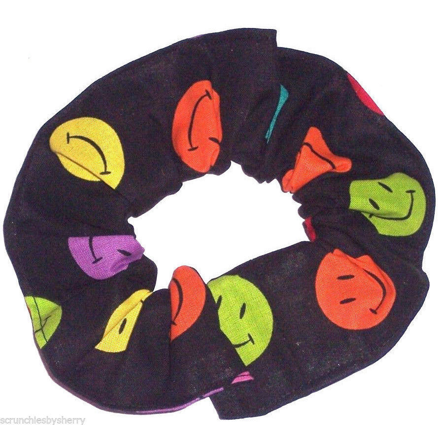 Happy Face Hair Scrunchie Scrunchies by and 50 similar items