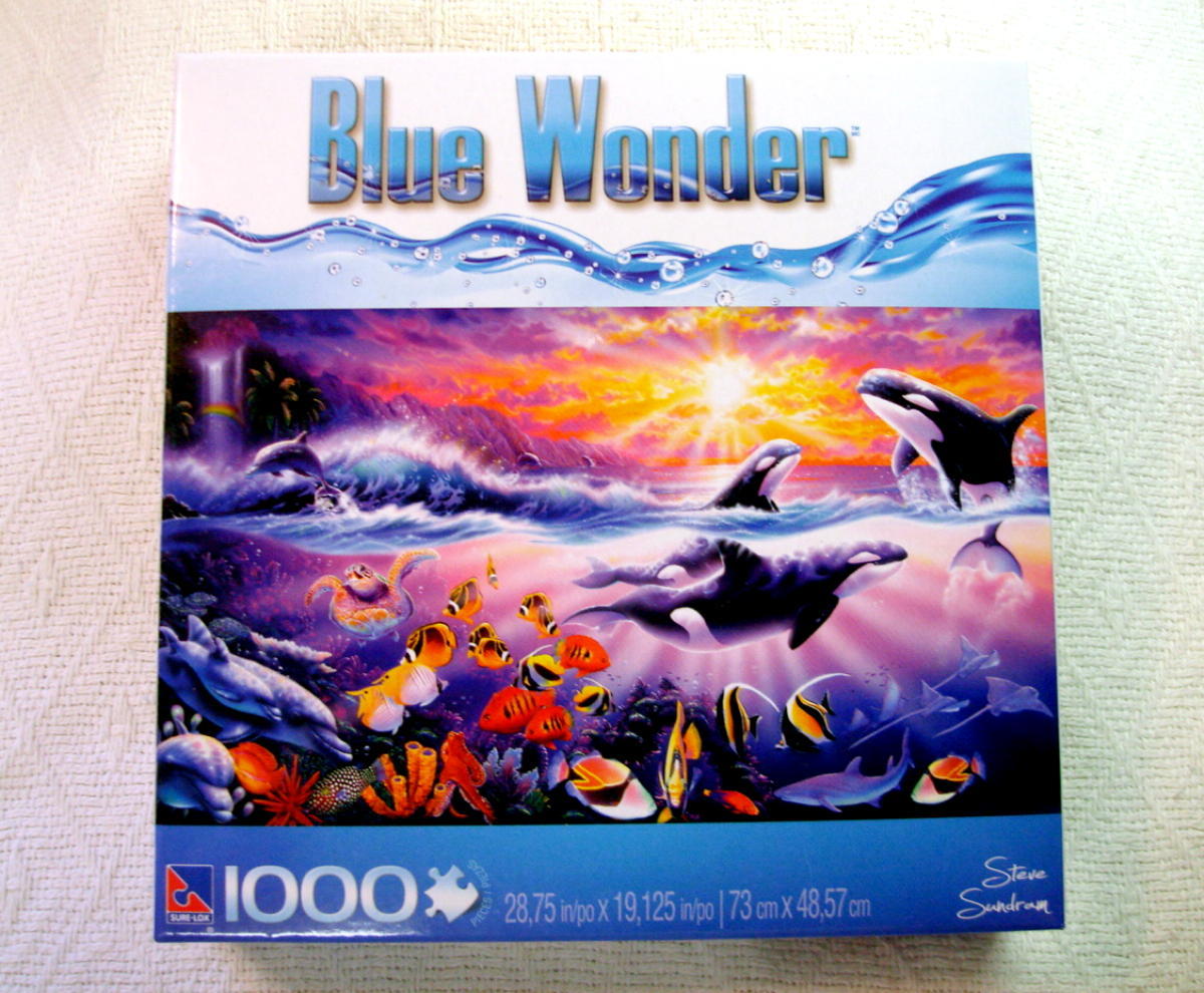 Tropical Treasures Orca 1000 Piece Jigsaw Puzzle Steve Sundram Blue ...