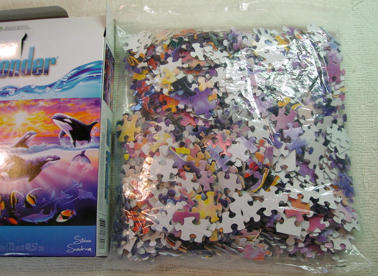 Tropical Treasures Orca 1000 Piece Jigsaw Puzzle Steve Sundram Blue ...