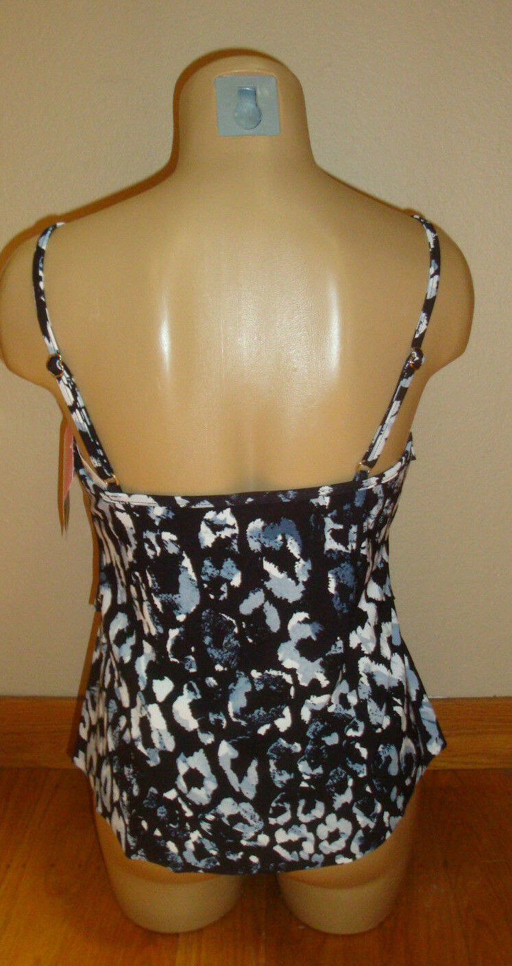 New $118 Magicsuit by Miraclesuit Women's Tiered Tankini Top Grey ...