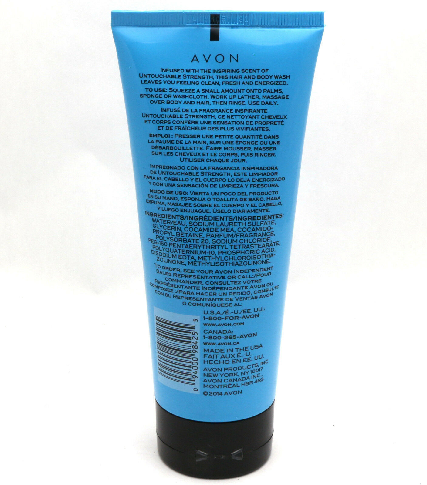 AVON Untouchable Strength Hair & Body Wash 6.7 oz / 200 ml New & sealed ...
