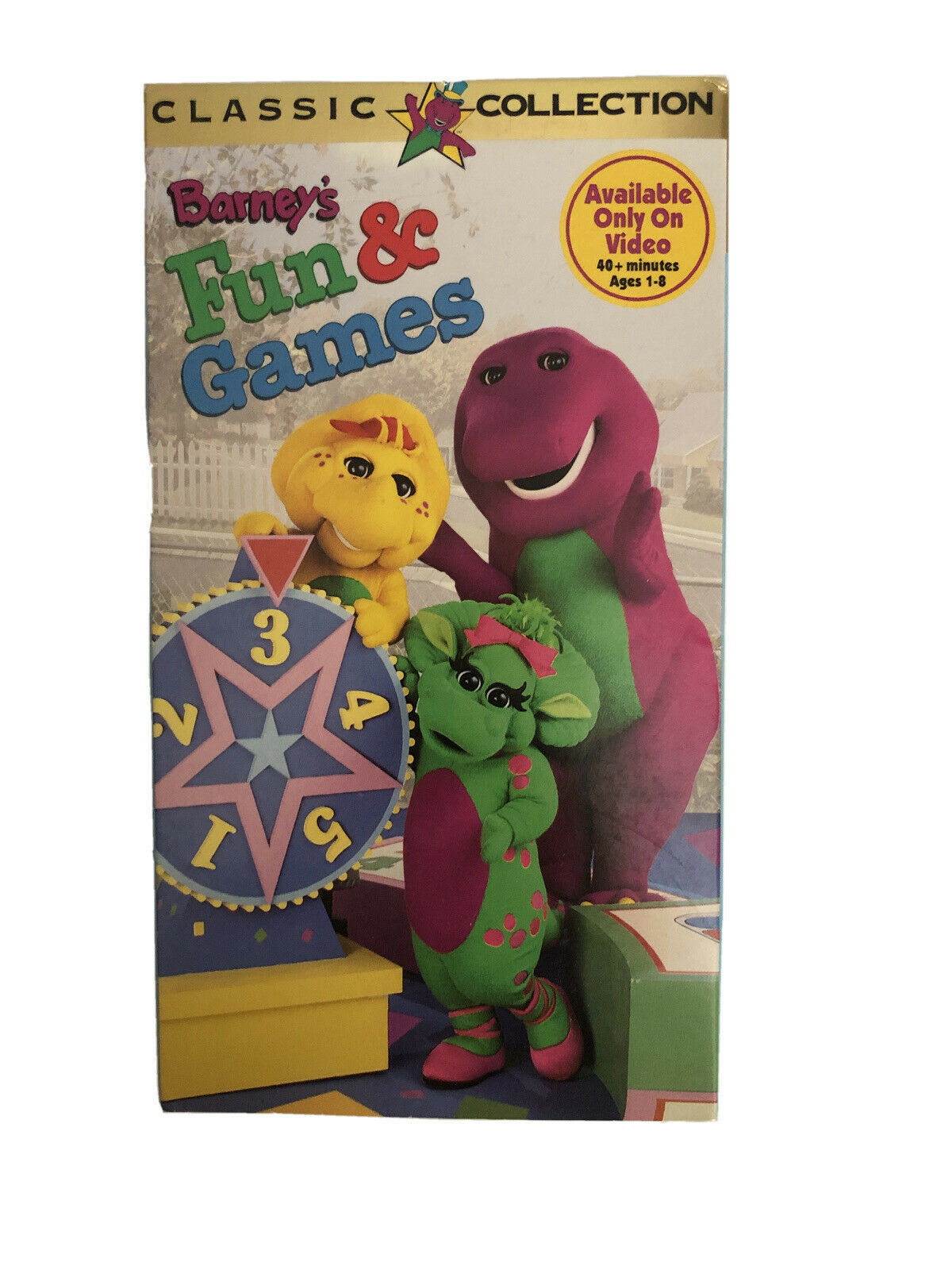VHS Barney Barneys Fun and Games(VHS,1996) TESTED-RARE VINTAGE-SHIPS N ...