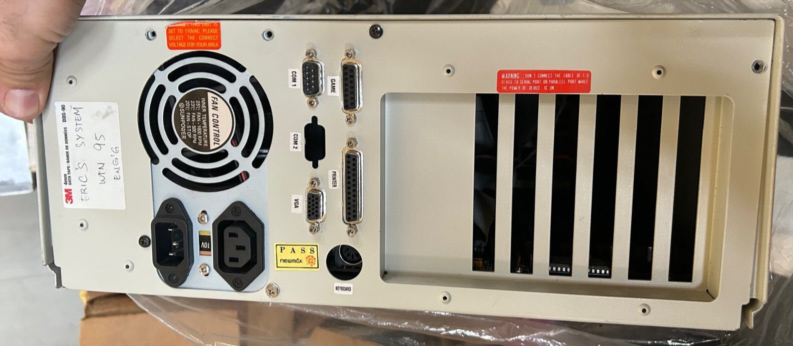 Vintage Retro PC Case Beige Computer Case AT Desktop White Used ...