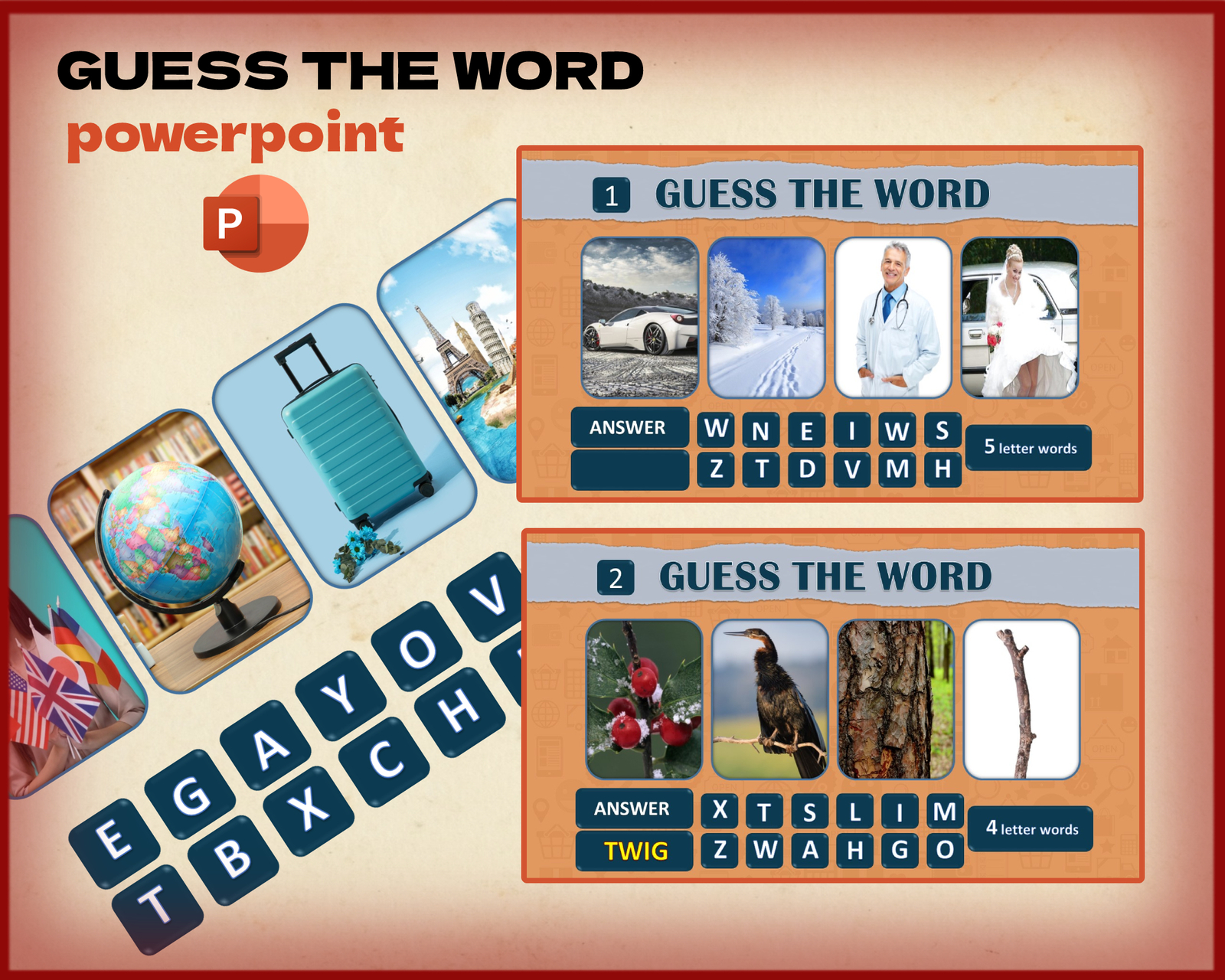 4 Pics 1 Word Powerpoint Game Template – DQJJN