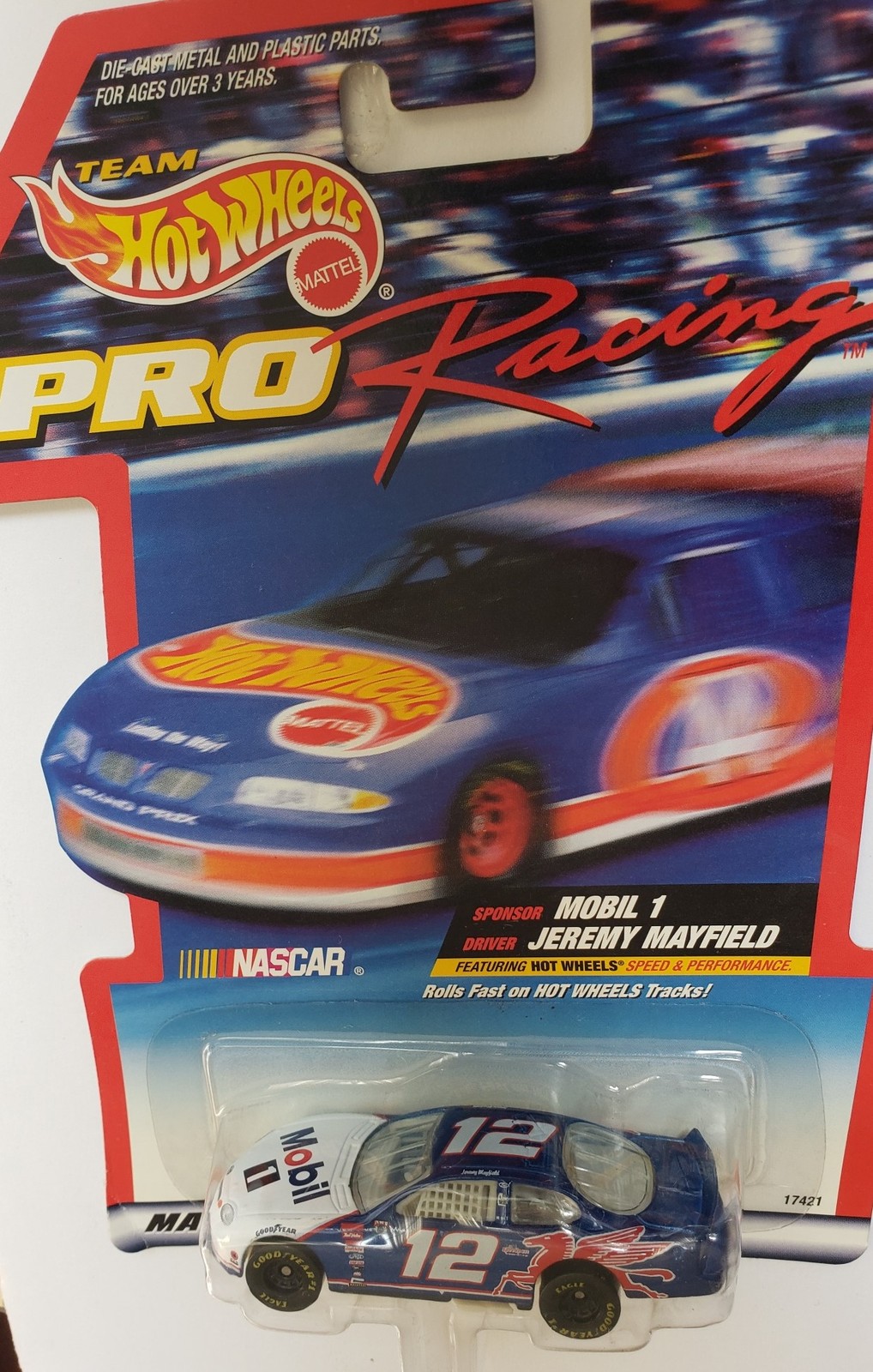 Hot Wheels Mattel Pro Racing Mobil 1 Jeremy Mayfield #12 Die Cast Metal ...