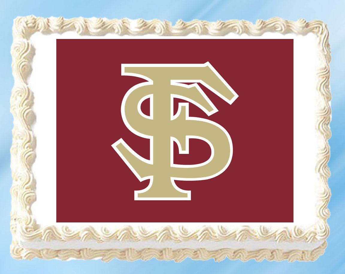 Florida State Edible Image Topper Cupcake Cake Frosting 1/4 Sheet 8.5 x ...