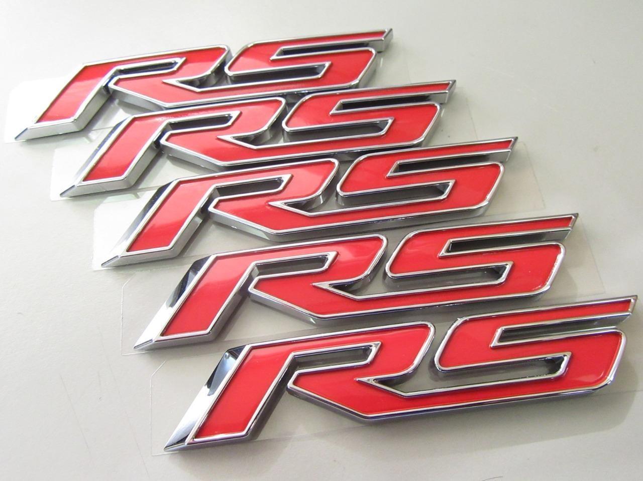5 Pcs OEM 10-18 Chevy Camaro Cruze RS Sign Emblem Decal Nameplate Badge ...