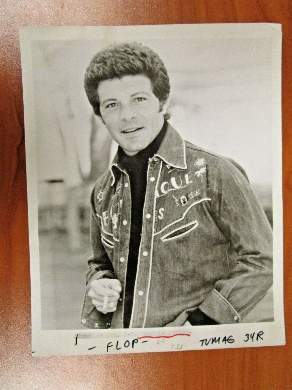 Vintage Glossy Press Photo Singer Frankie Avalon, Grease, Venus, Why #2 ...