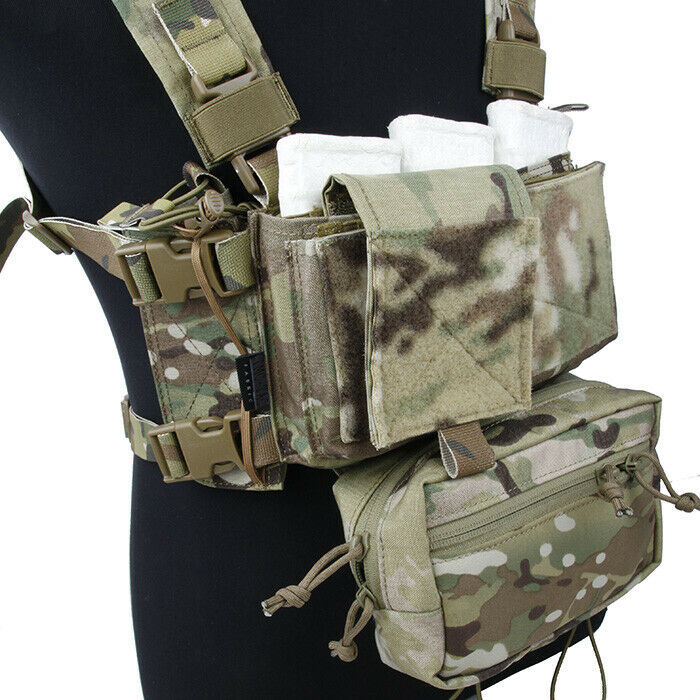 TMC Tactical Vest Modular Lightweight Chest Rig Full Set (Multicam ...