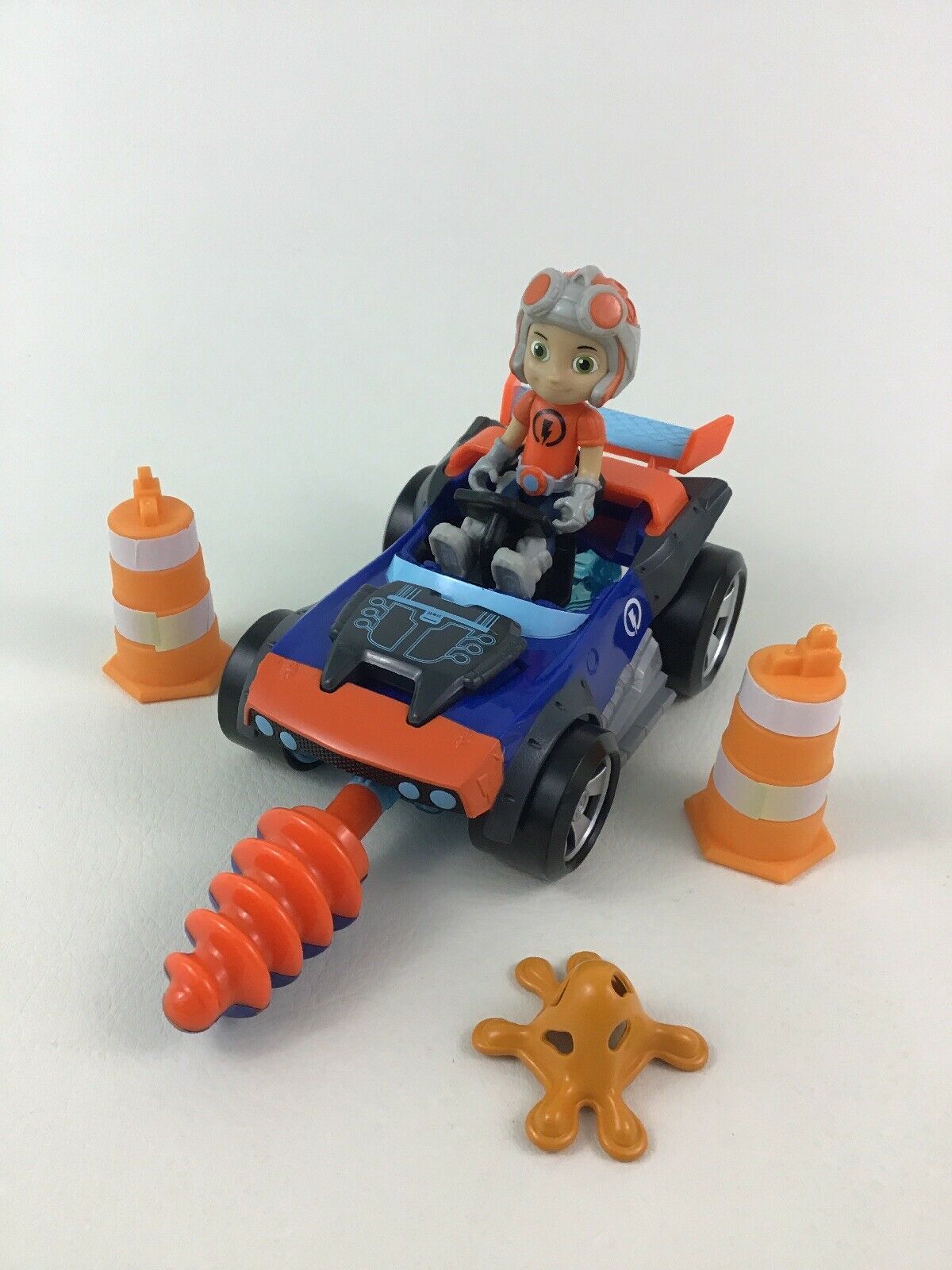 Rusty Rivets Car Toy Drill Cones Building with 3" Figure Accessories ...