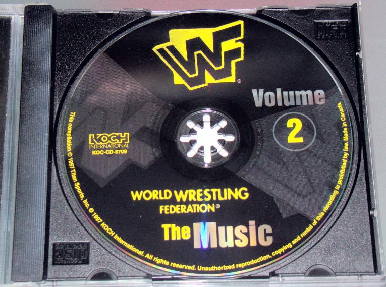 Music CD - WWF WORLD WRESTLING FEDERATION - THE MUSIC Volume 2 - CDs