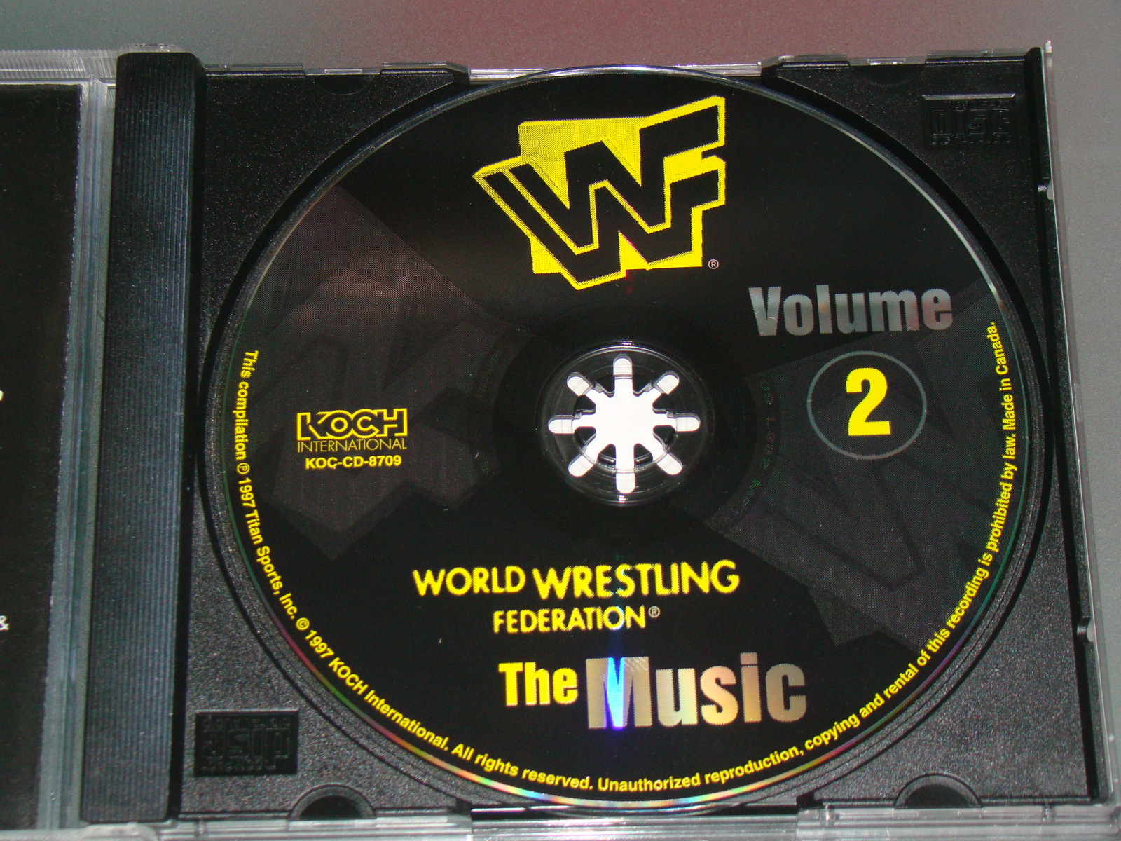 Music CD - WWF WORLD WRESTLING FEDERATION - THE MUSIC Volume 2 - CDs