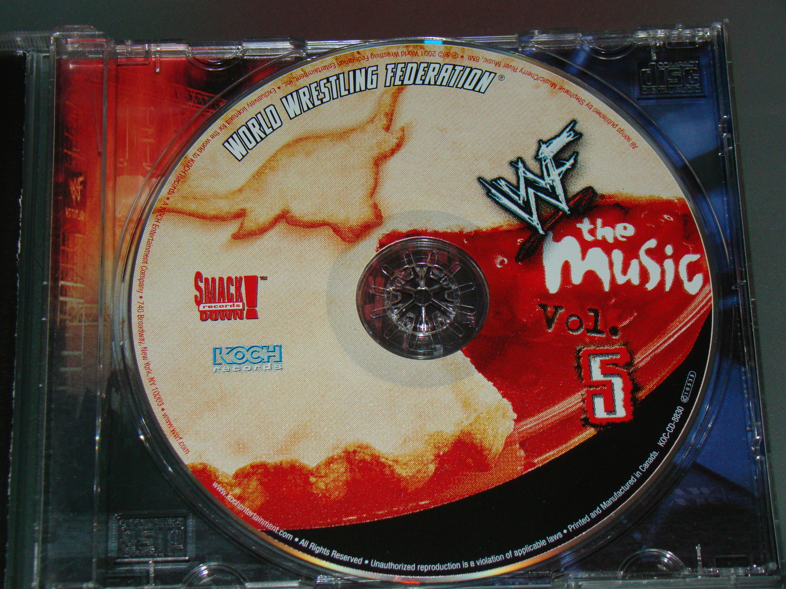 Music CD - WWF WORLD WRESTLING FEDERATION - THE MUSIC Volume 5 - CDs