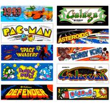 retro Marquee Stickers - Set of 10 - CLASSIC Retro mini Arcade Game ...