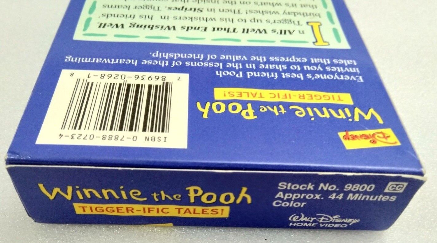 VHS Winnie the Pooh - Tigger-ific Tales (VHS, 1997, Walt Disney) - VHS ...