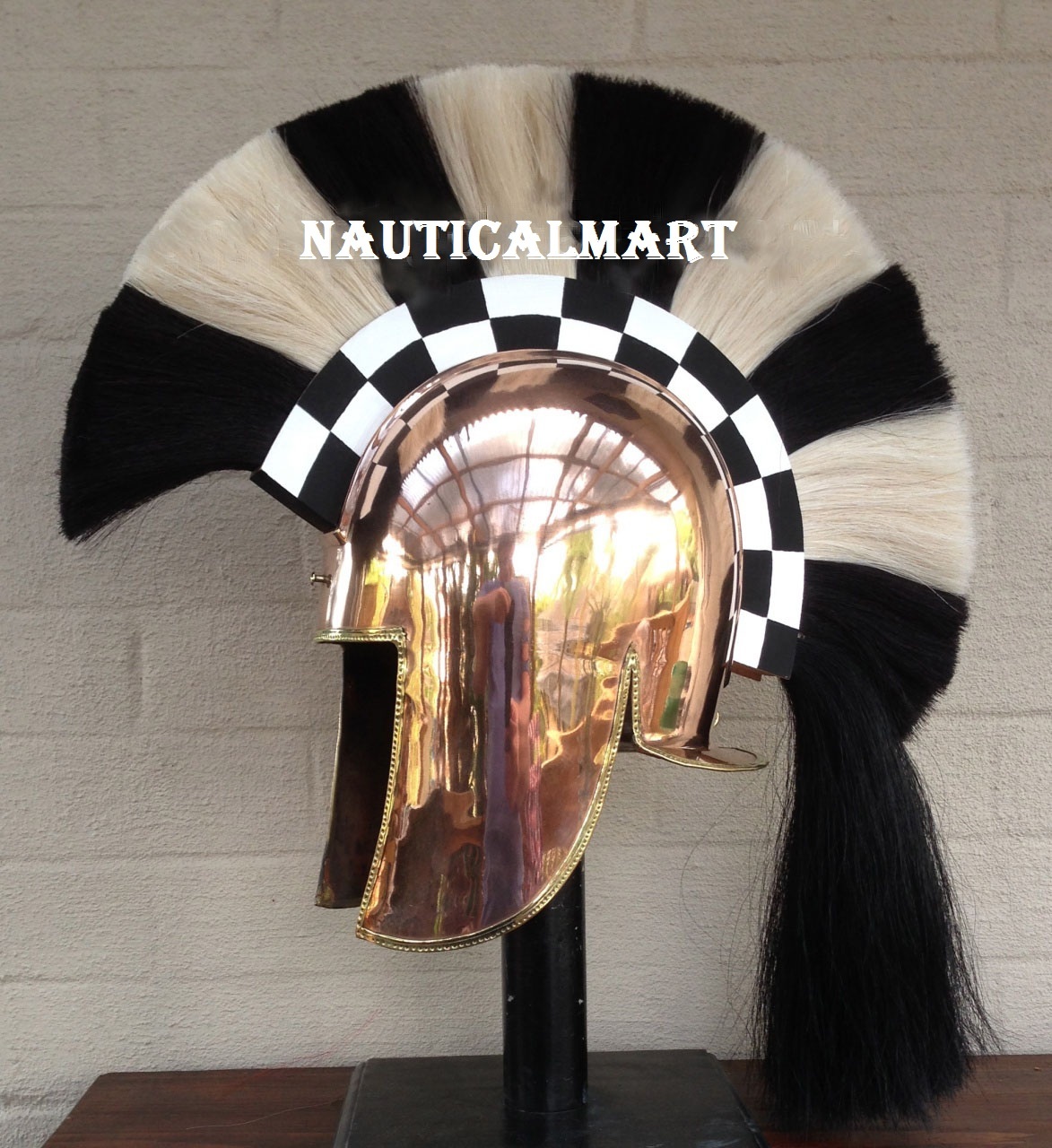 NauticalMart Hoplite Reenactment Greek Corinthian Helmet With Plume ...