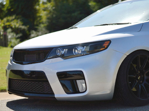 Kia Forte 10-13 2010-2013 Koup Front Bumper Custom Honeycomb Mesh Grill ...
