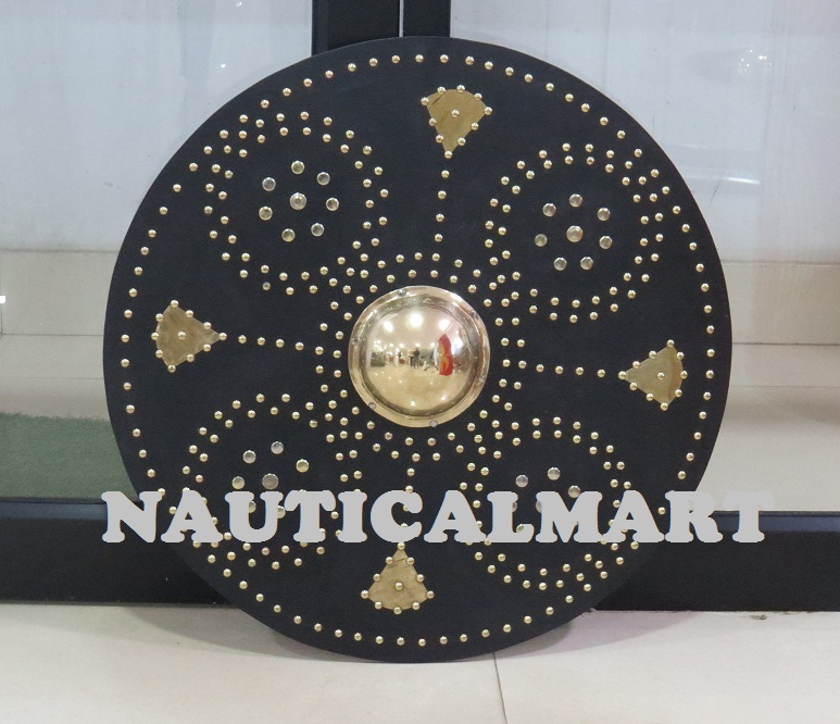 NauticalMart Renaissance Armor Small Quadrant Viking Style Round Shield ...