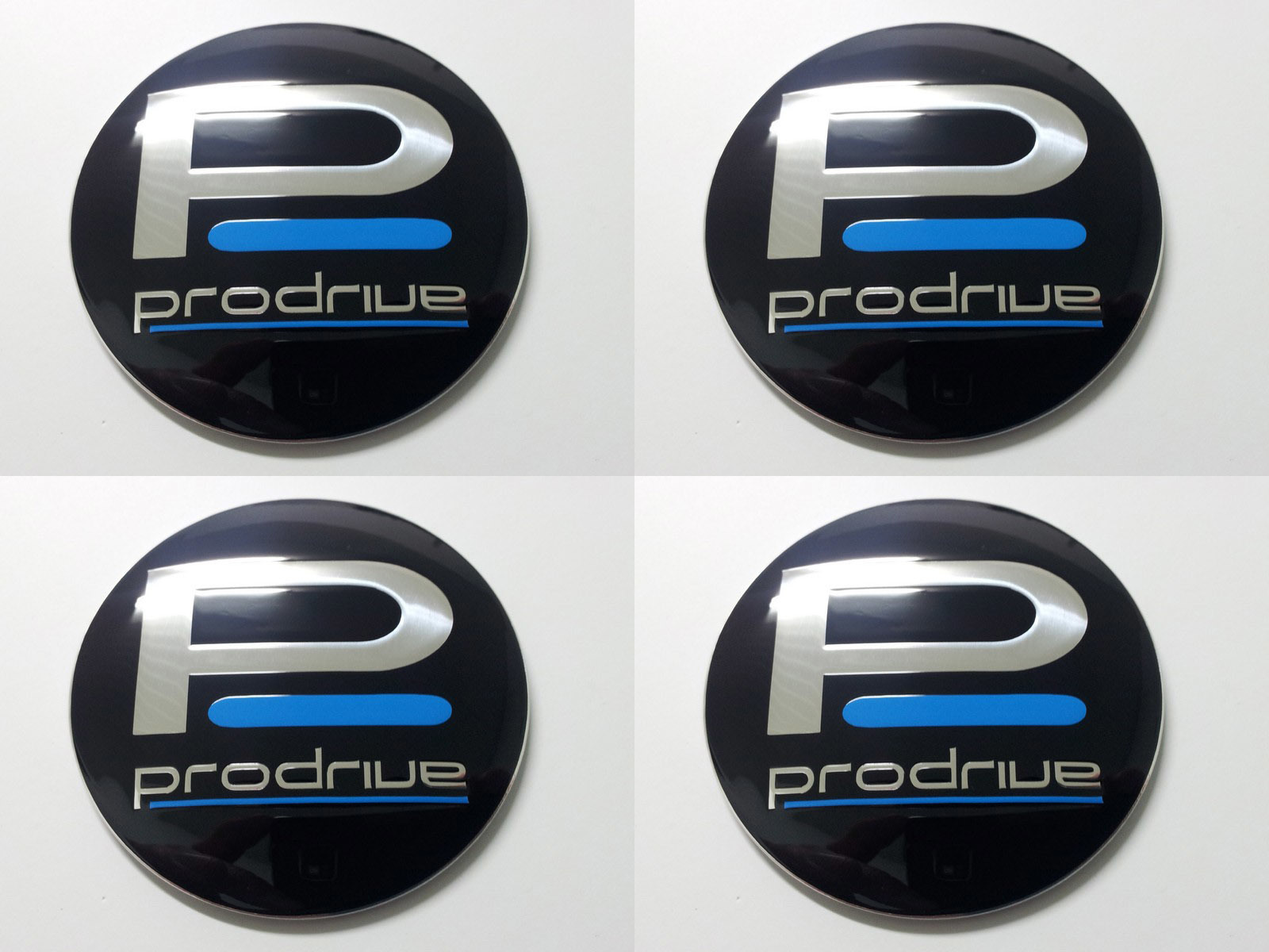 Prodrive 2 - Set of 4 Metal Stickers for Wheel Center Caps Logo Badges ...