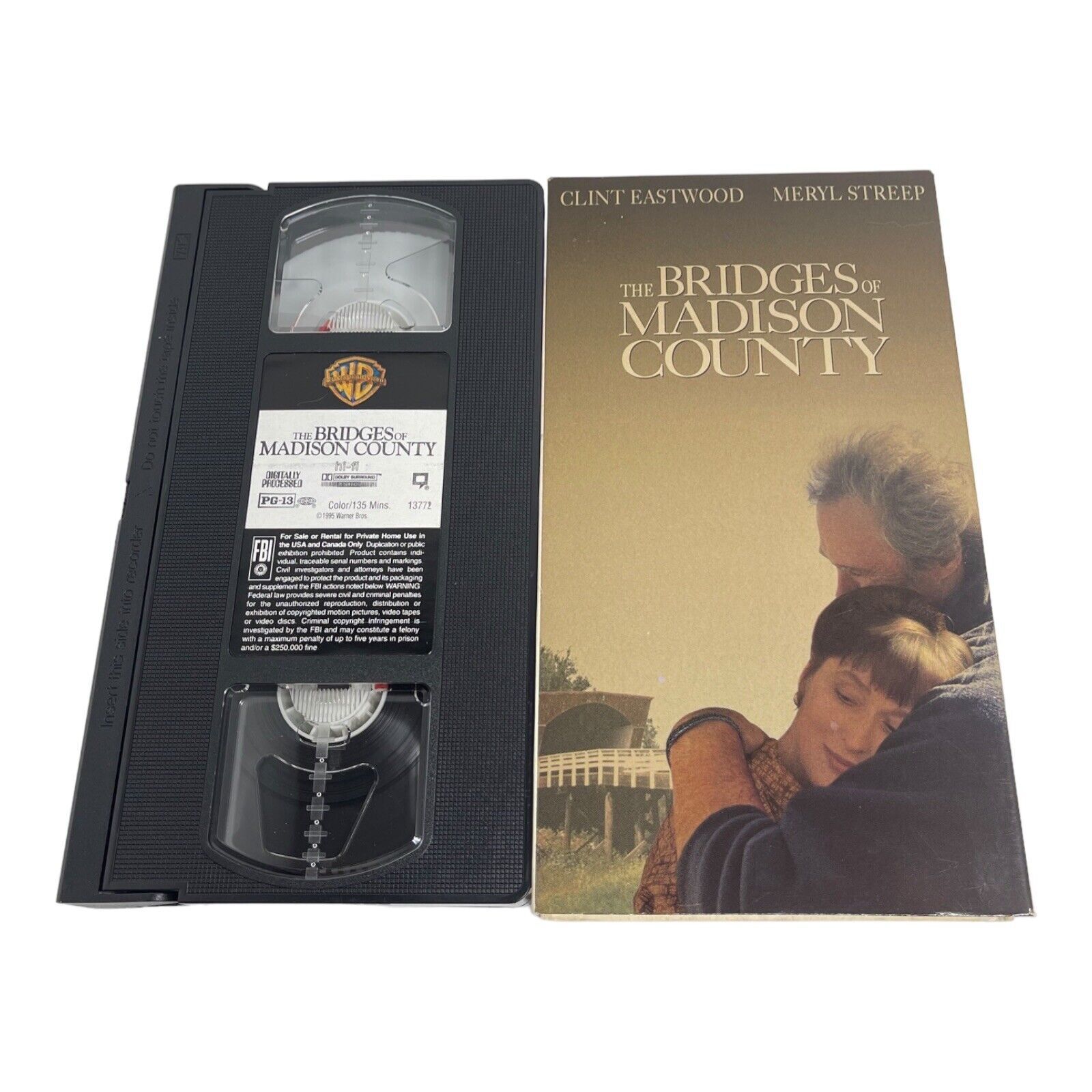The Bridges of Madison County Used VHS Clint Eastwood Video Tape ...