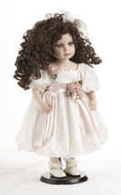 NIB 18" Stunning Brianna Brunette in Pink Dress Porcelain Delton ...