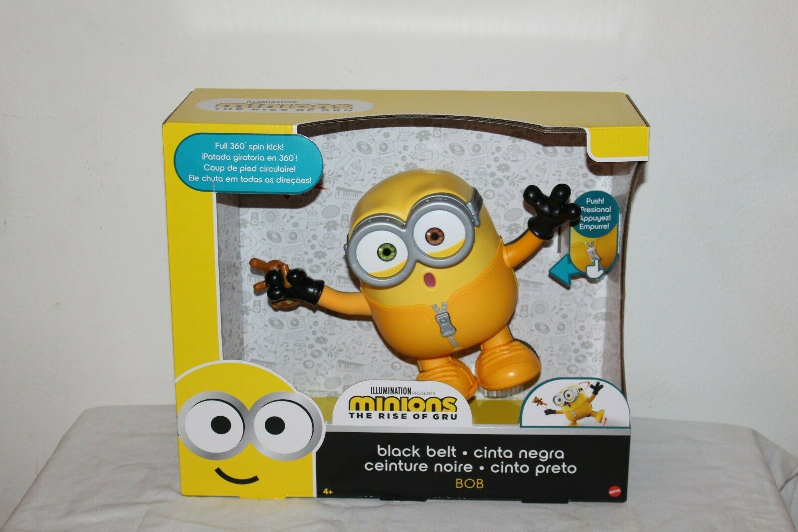 Minions The Rise of Gru Black Belt Bob 8-in Character Toy with ...