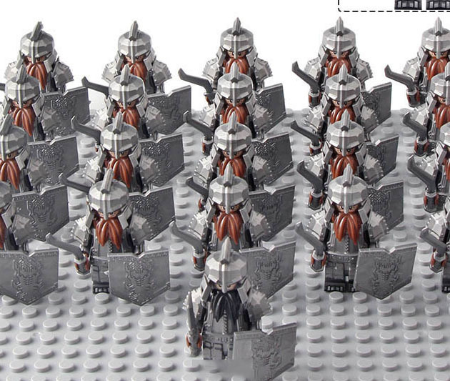 21pcs/set LOTR Dwarf Shortsword Infantry Army Set Custom Minifigures ...