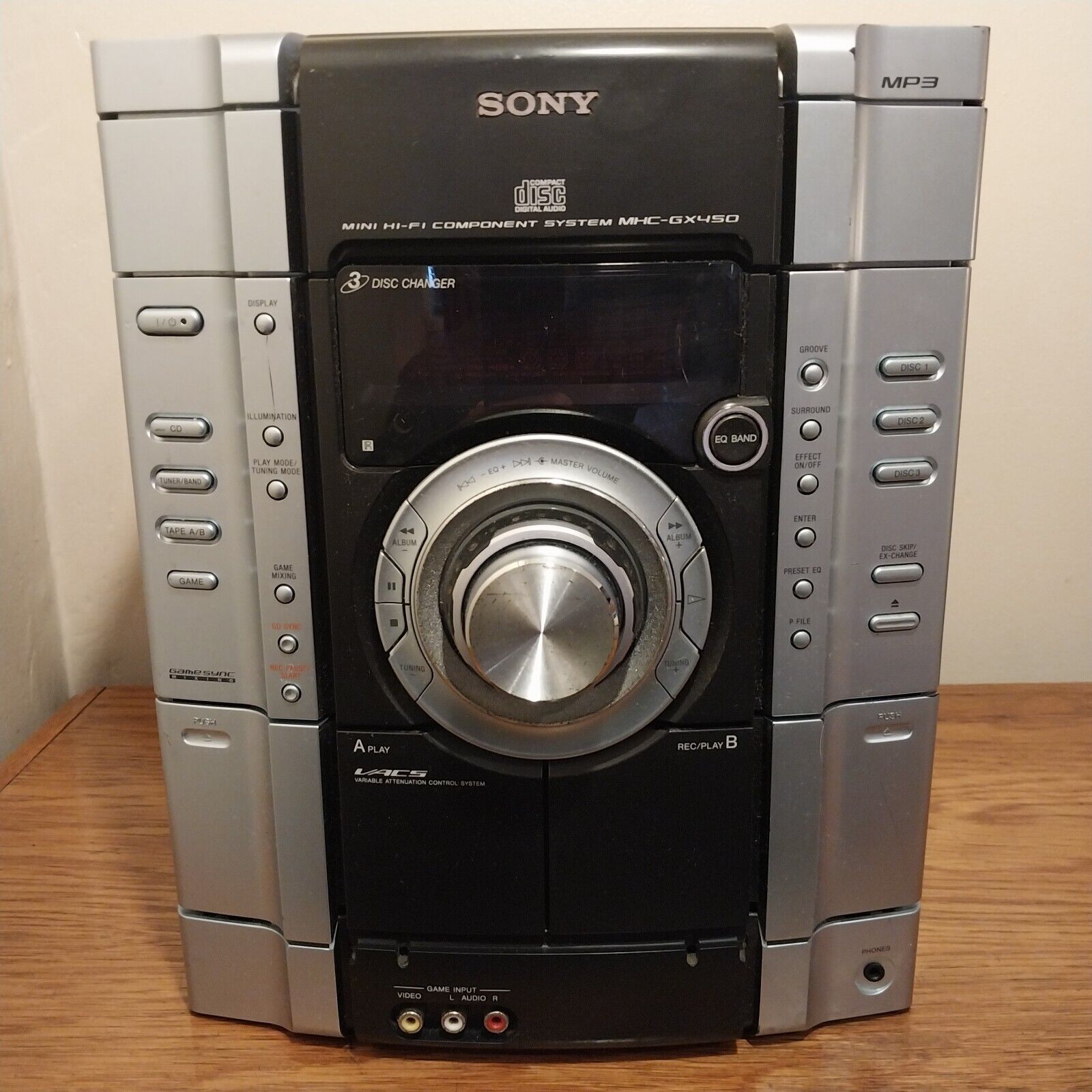 Sony HCD-GX450 3 Disc Dual Cassette HI Fi System - Tested And Works, No ...